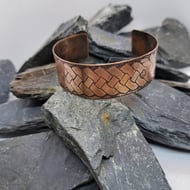 Celtic Copper Cuff Bracelet: Etched Celtic Knot... - Folksy