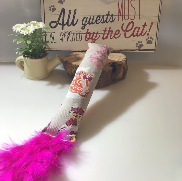 Diva Princess Feather Catnip Kicker Toy - Folksy