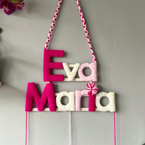 Handcrafted personalised names - Folksy