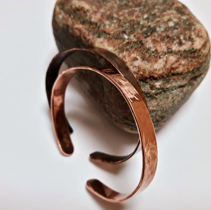 Child's Copper Cuff Bangle, Hammered - Folksy