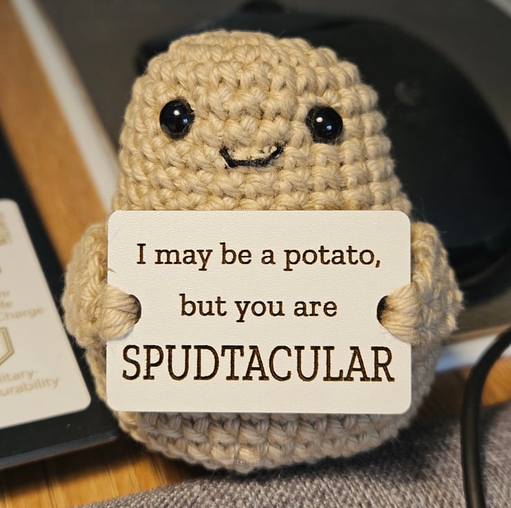 Spudtacular Potato Desk Buddy DECORATION ONLY - Folksy