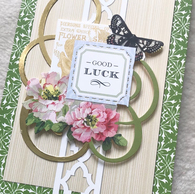 Luxury Handmade 3D Good Luck Card - Folksy
