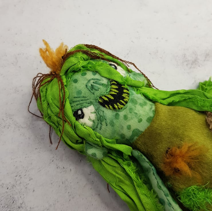 Jenny Greenteeth Miniature Art Doll - Folksy