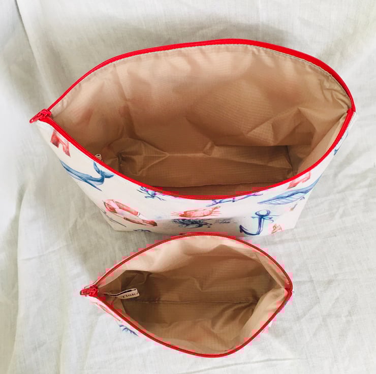 Two Piece Bag Set, Travel Set, Large Wash Bag, ... - Folksy