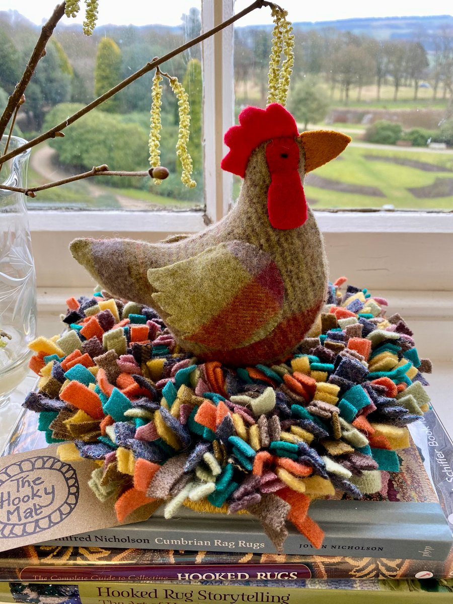 Handmade Easter Hen Decoration - Folksy