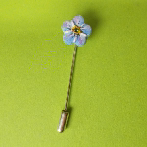 Tiny FORGET-ME-NOT PIN LoveToken Bridal Lapel F... - Folksy