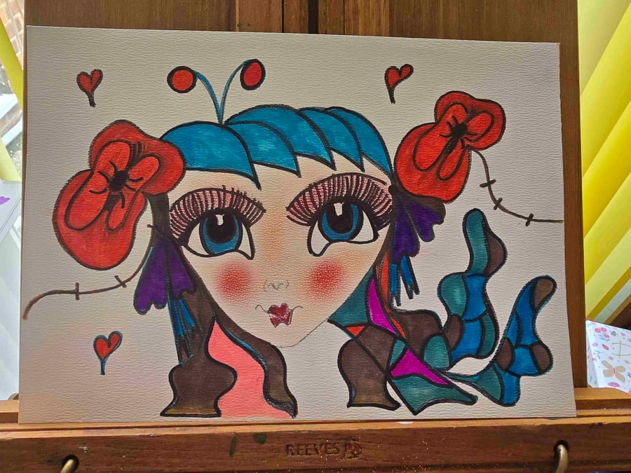 Fairy Drawing - Folksy