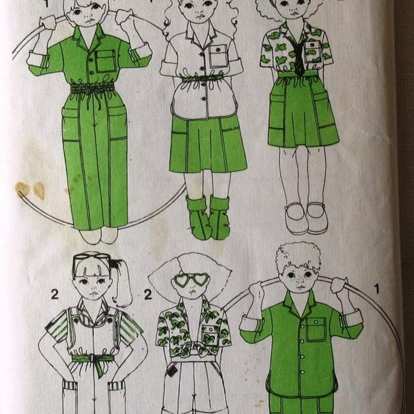 A multi-size sewing pattern for a child's wardr... - Folksy