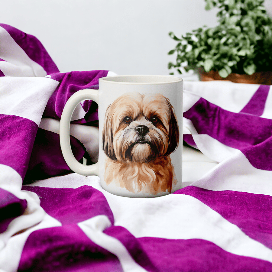Beautiful Lhasa Apsa Dog Mug - Folksy