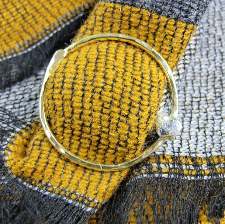 Small Scarf Ring, Brass Buckle Style Scarf Slid... - Folksy