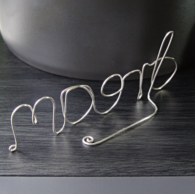 Dream - Freestanding Wire Writing Decoration - Folksy