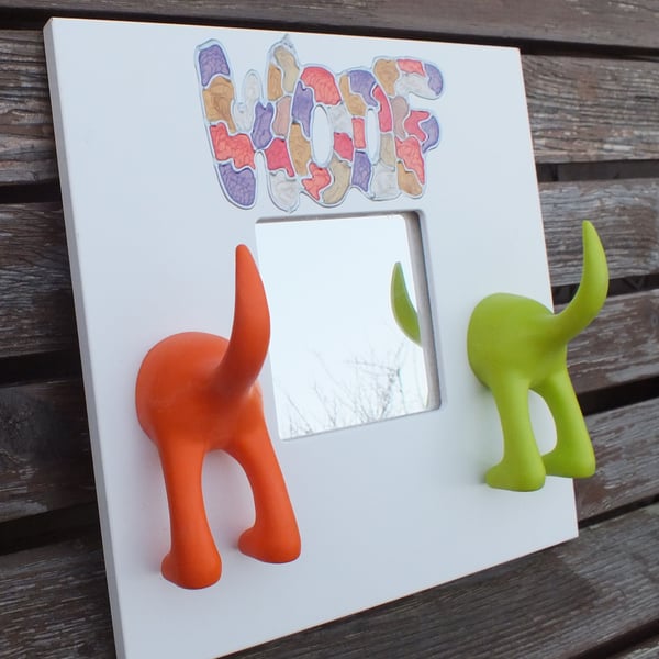 hand painted dog lead holder, holder for dog le... - Folksy