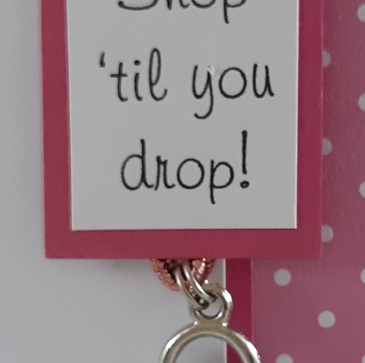 Handmade birthday card - shop 'til you drop - Folksy