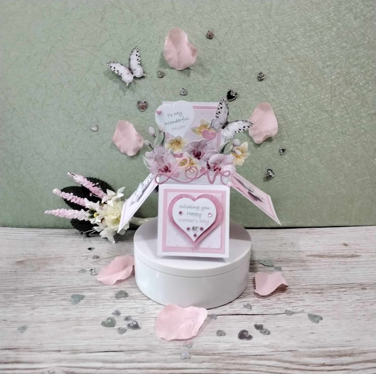 Hand made, personalized, unique, pop up box, Mo... - Folksy