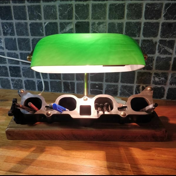 Upcycled desk-office lamp - Folksy