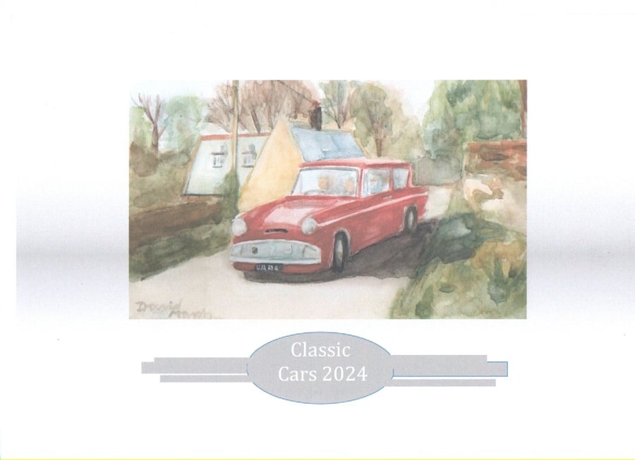 Classic Car Calendar 2024 - Folksy