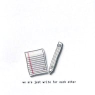 we are just write for each other - pencil and p... - Folksy