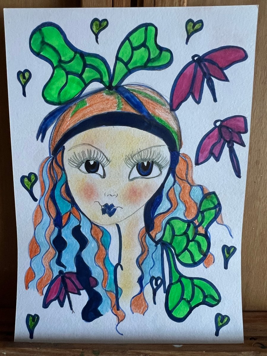Fairy Drawing - Folksy