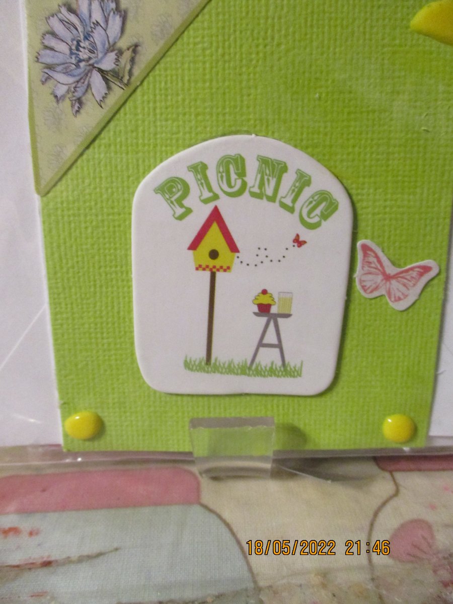 Picnic Birds Nest Card - Folksy