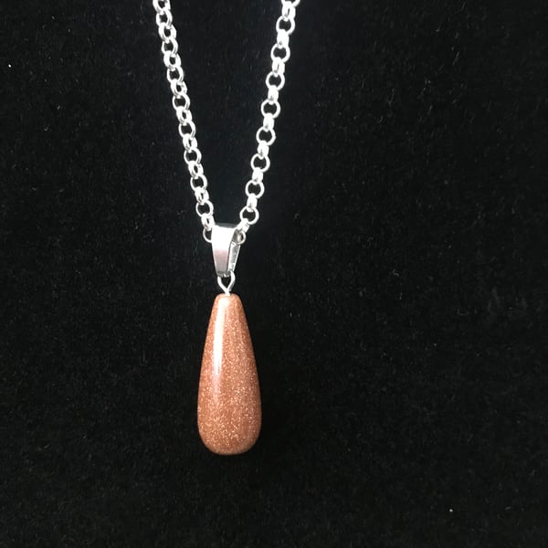 Sandstone Drop Pendant on 18” Boxed - Stunning ... - Folksy