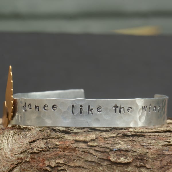 Dance Like the Wind Aluminium Hand Stamped and ... - Folksy