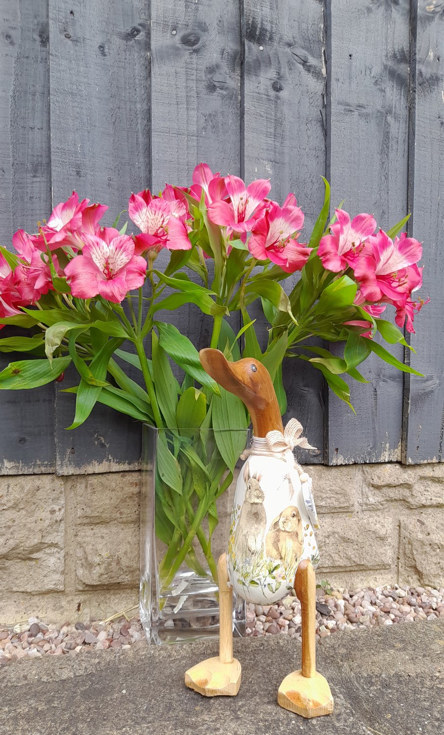 Miss Spring Wooden Duck - Folksy