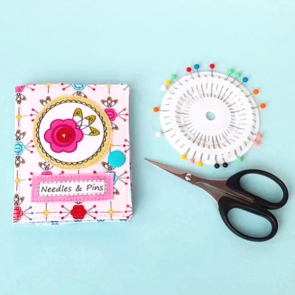 Handmade sewing needle cases on Folksy