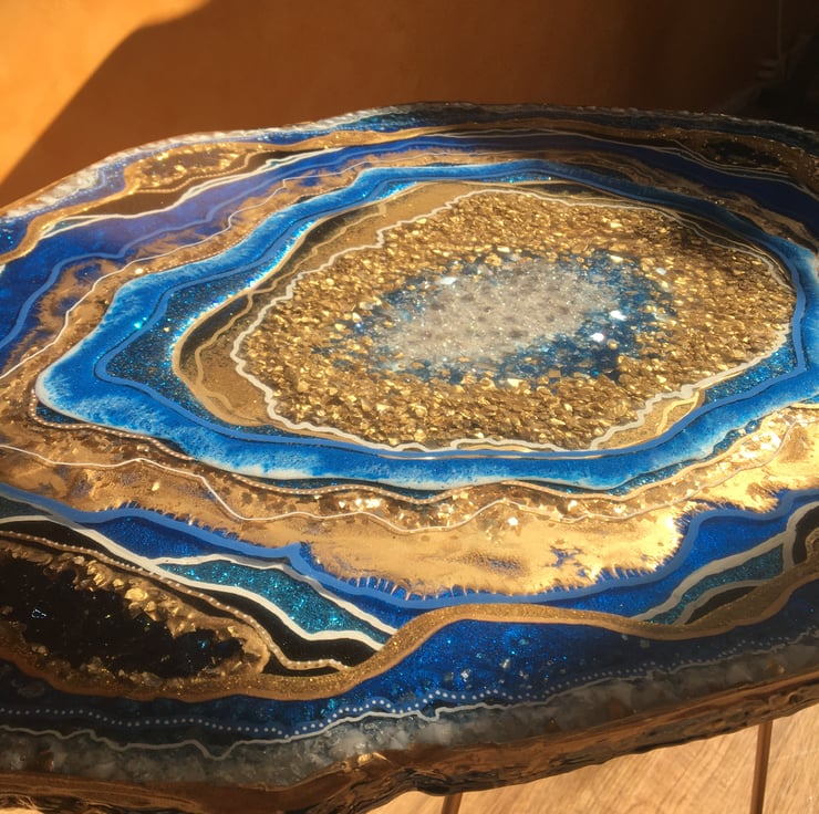 Geode Resin table, Exclusive, unique, Statement... - Folksy