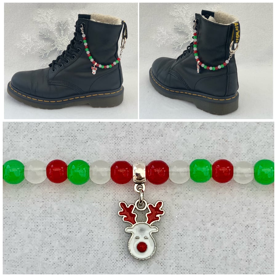 Dr Martens Beaded Chains - Reindeer - Boot Chai... - Folksy