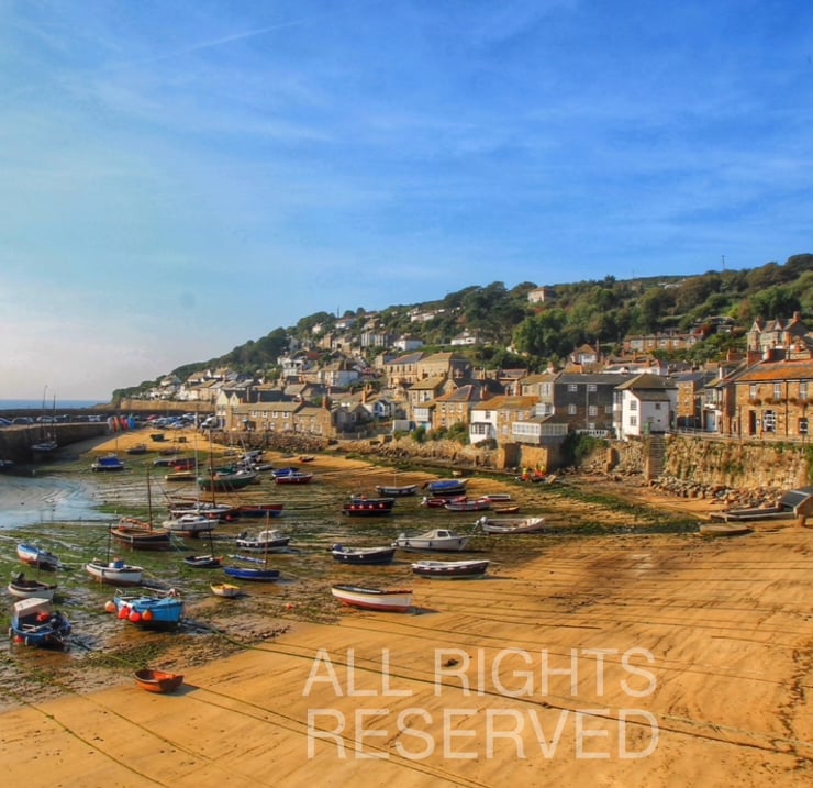 Framed Photo of Mousehole Harbour, Cornwall Print - Folksy