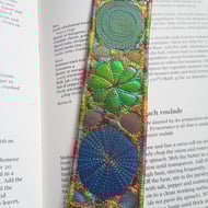 Textile Bookmark Free Machine Embroidery - Folksy