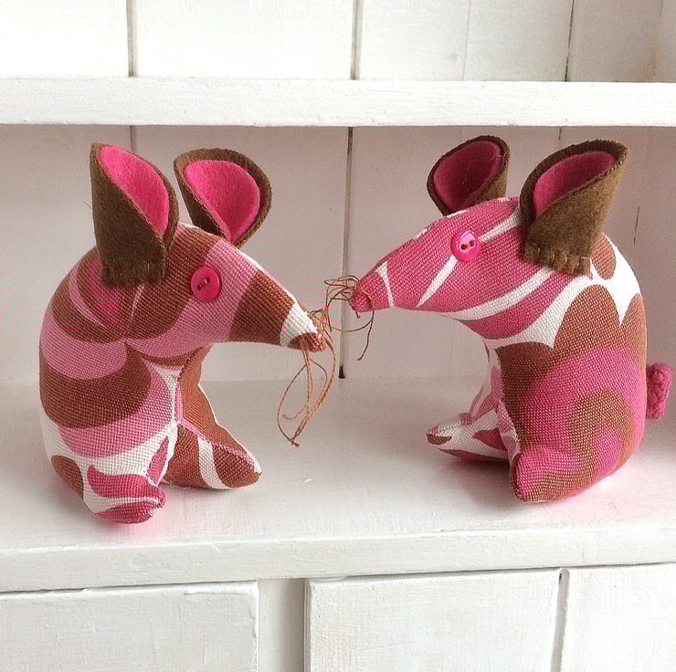 Funky Orcade Vintage fabric PINK 60s70s Retro... - Folksy