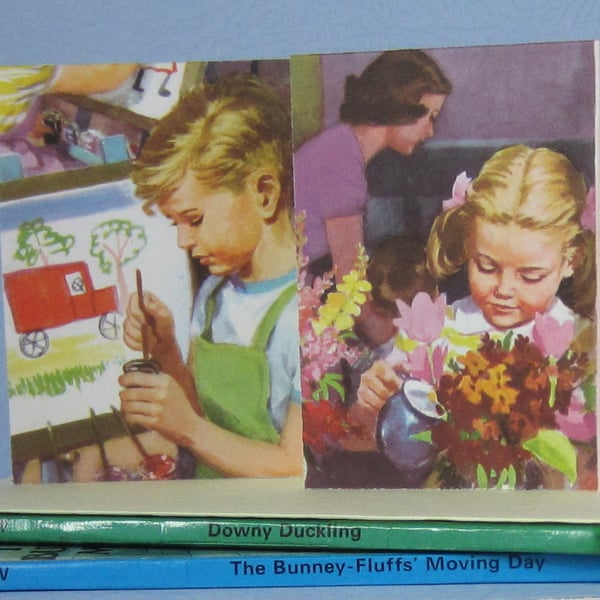 4 Vintage Ladybird Book Note Cards - Folksy