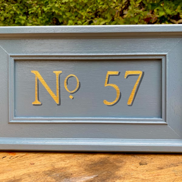Hand-Painted Traditional House Number Sign – Cu... - Folksy