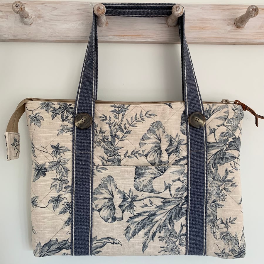 Laptop bag made from reclaimed Linen - Folksy