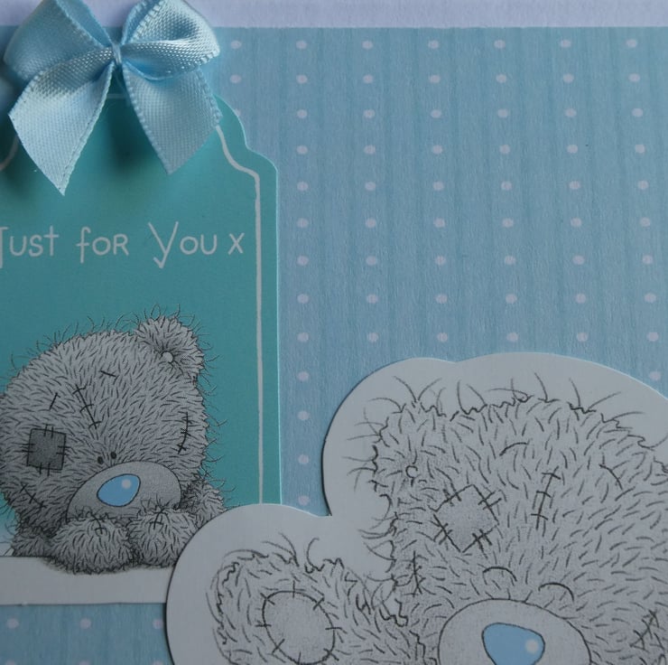 Tatty Teddy Card - Just For You - Folksy