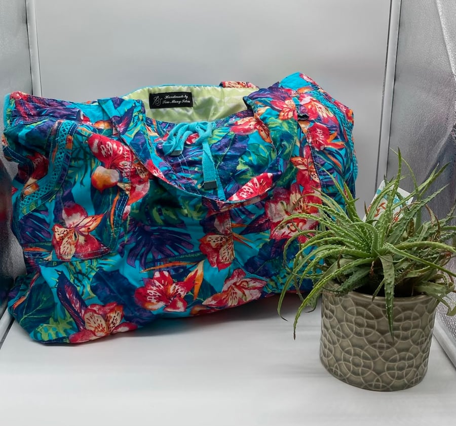 Tropical tote bag - Folksy