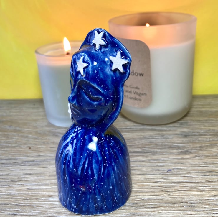 Large Moonlight Face candle snuffer - Folksy