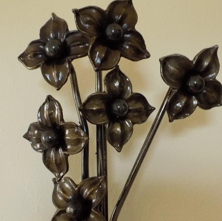 Wall Flowers.........................Wrought Ir... - Folksy