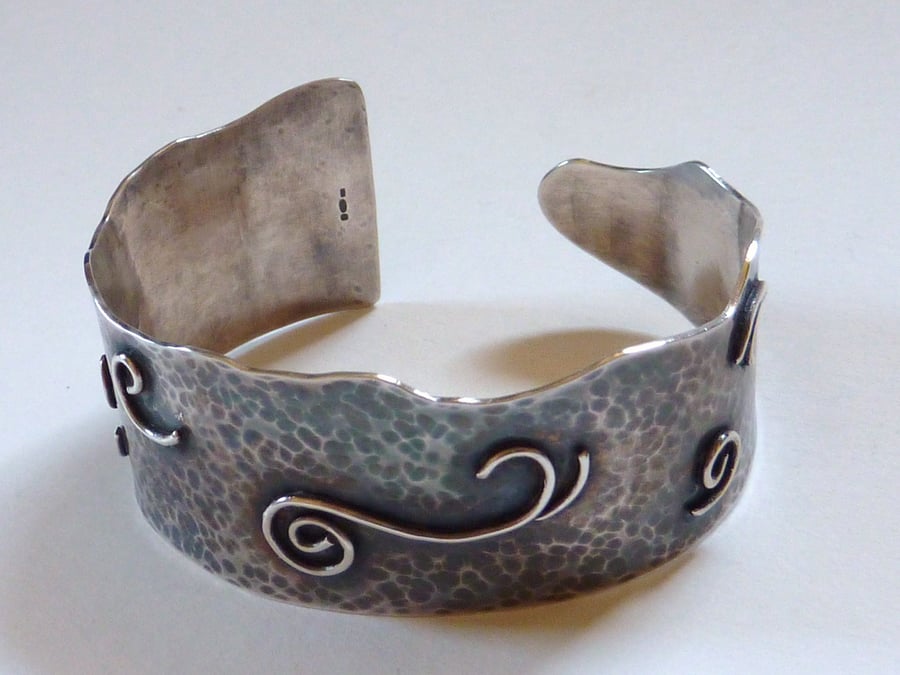 Waves Cuff Bangle - Folksy
