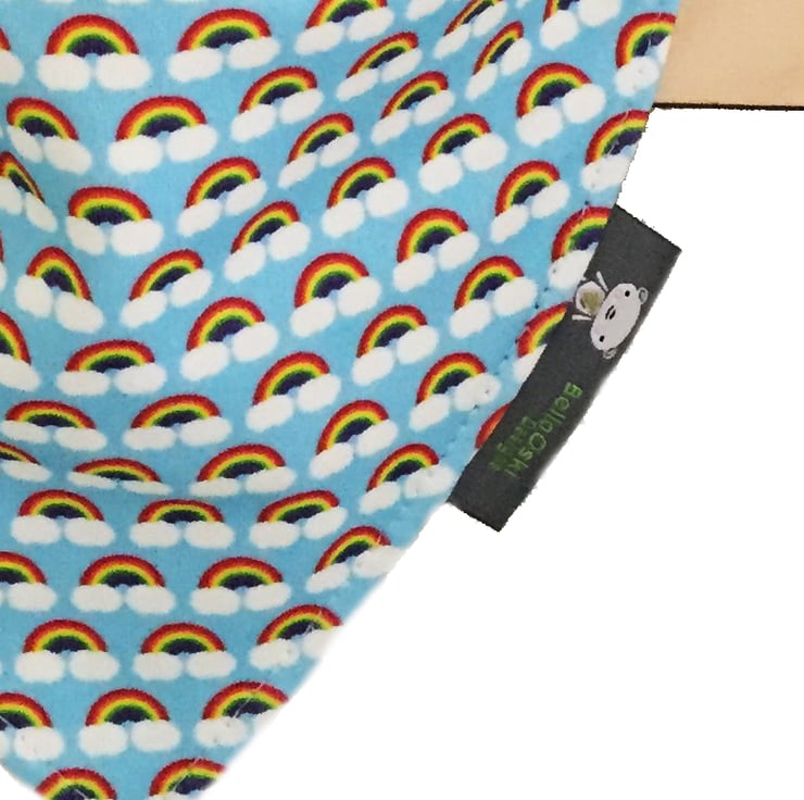 ORGANIC Baby Bandana Dribble Bib in MINI RAINBO... - Folksy