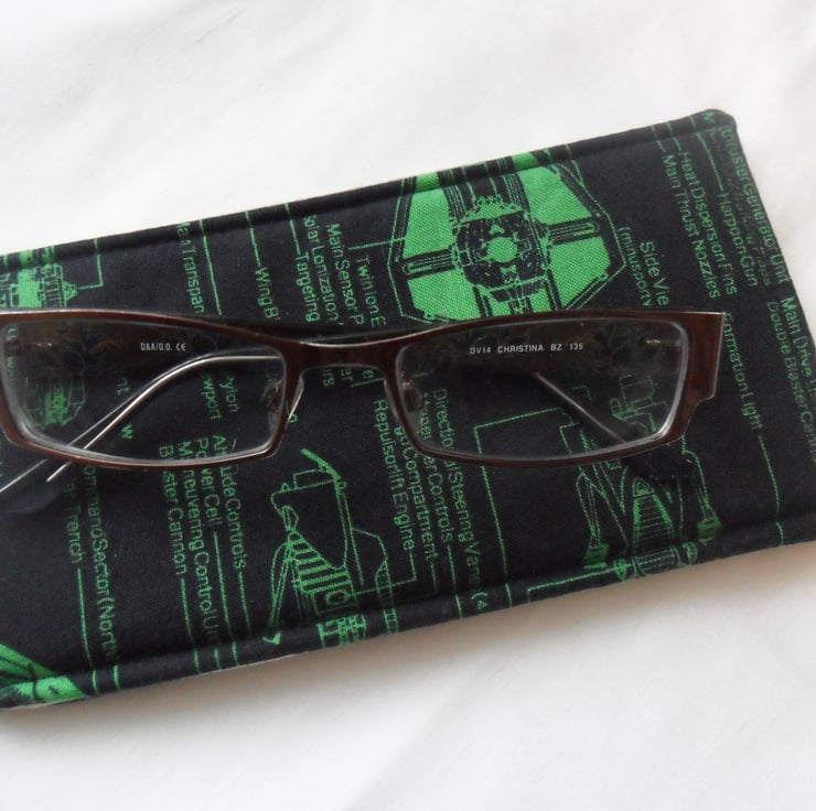 Glasses case in A star Wars fabric - Folksy