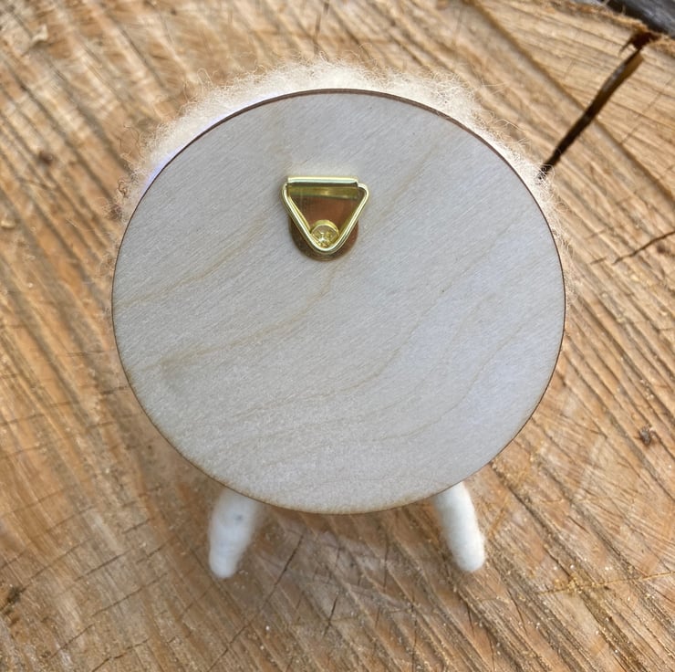 3D mini sheep wall plaque needle felted - Folksy