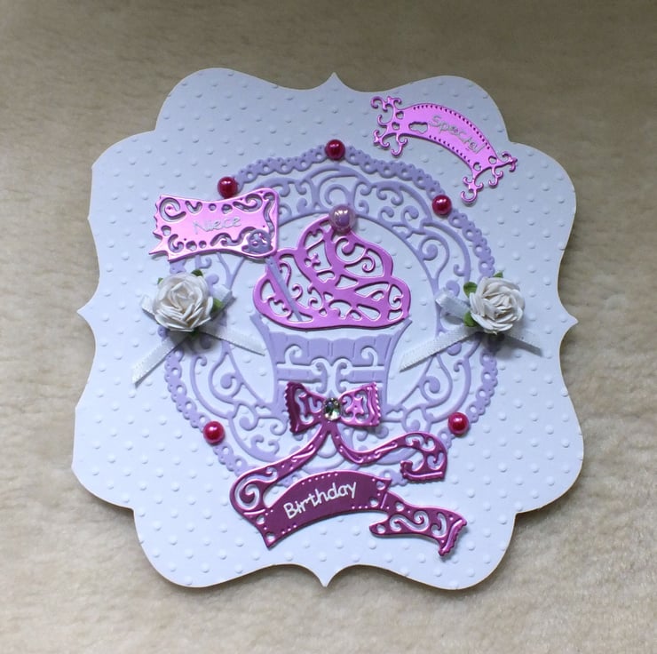 Special Niece Pretty Handmade Cupcake Birthday ... - Folksy