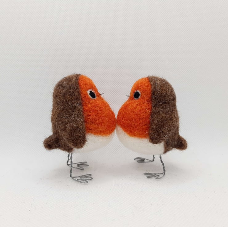 Round Robin - needle felted robin ornament - Folksy
