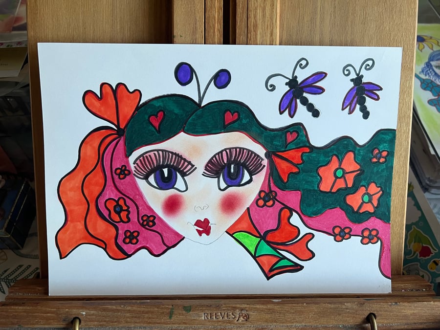 Fairy Drawing - Folksy