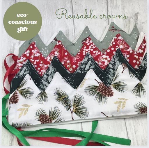 Christmas Crowns - four gorgeous Christmas fabrics - Folksy