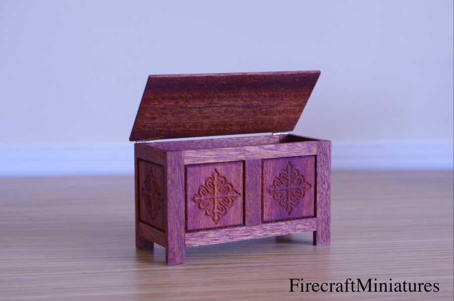 Dolls House Tudor Chest - Folksy