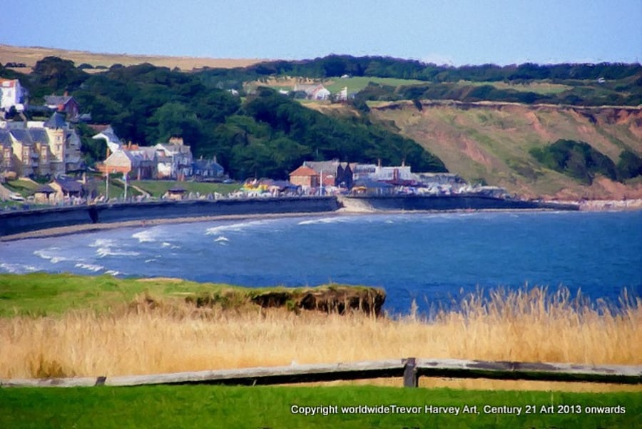 ACEO Exclusive Collector Art - View Across Filey - Folksy