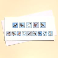 Christmas Card with Birds - cryptic card with E... - Folksy